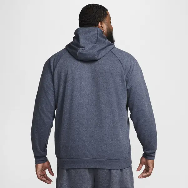 Nike Primary Fleece Dri-fit Uv Pullover Performance Hoodie - Blue