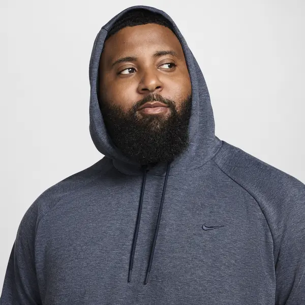 Nike Primary Fleece Dri-fit Uv Pullover Performance Hoodie - Blue