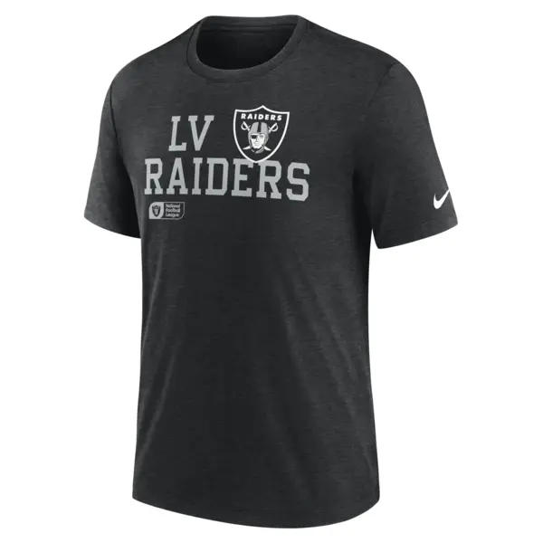 Nike Las Vegas Raiders Overlap Lockup Nfl T-shirt - Black
