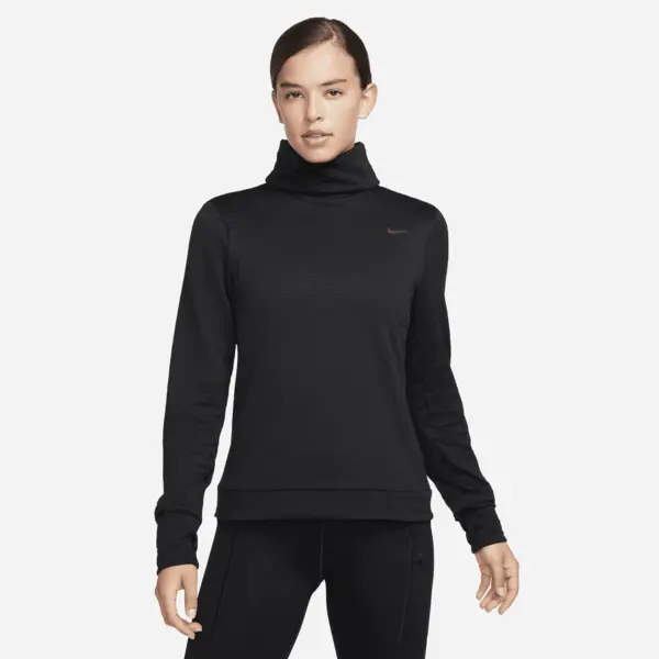 Nike Therma-fit Swift Element Turtleneck Running Top - Black