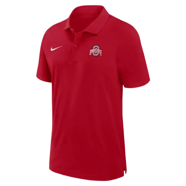 Nike Ohio State Buckeyes Sideline Dri-fit College Polo Red