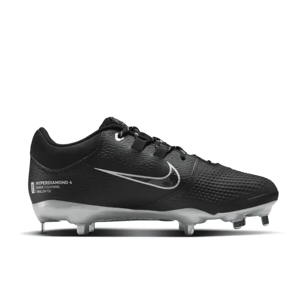 Nike Hyperdiamond 4 Pro Softball Cleats - Black