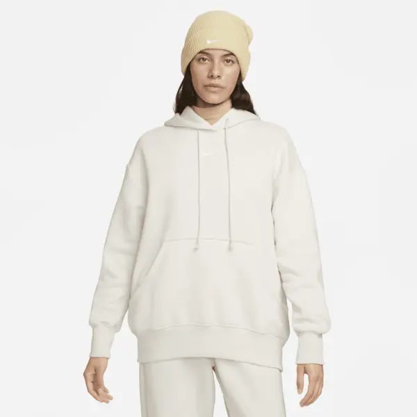 Nike Sportswear Phoenix Fleece Oversized Pullover Hoodie - Brown