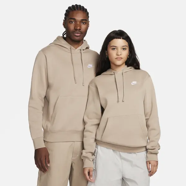 Nike Sportswear Club Fleece Pullover Hoodie - Brown