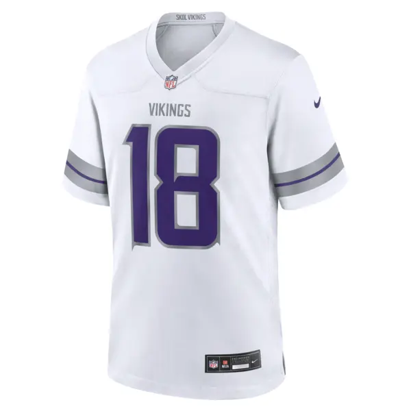 Nike Justin Jefferson Minnesota Vikings Nfl Game Jersey - White