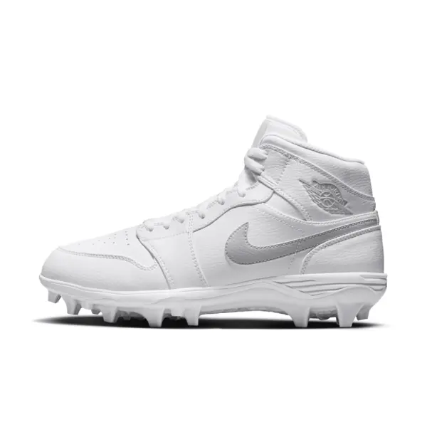 JORDAN 1 Mid Td Football Cleat - White