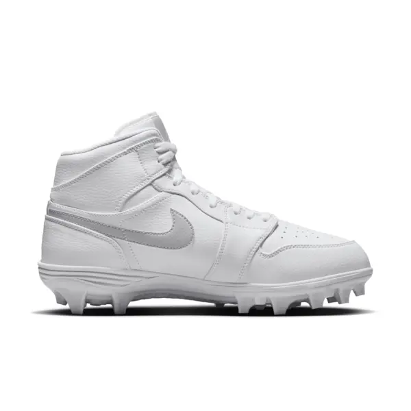 JORDAN 1 Mid Td Football Cleat - White