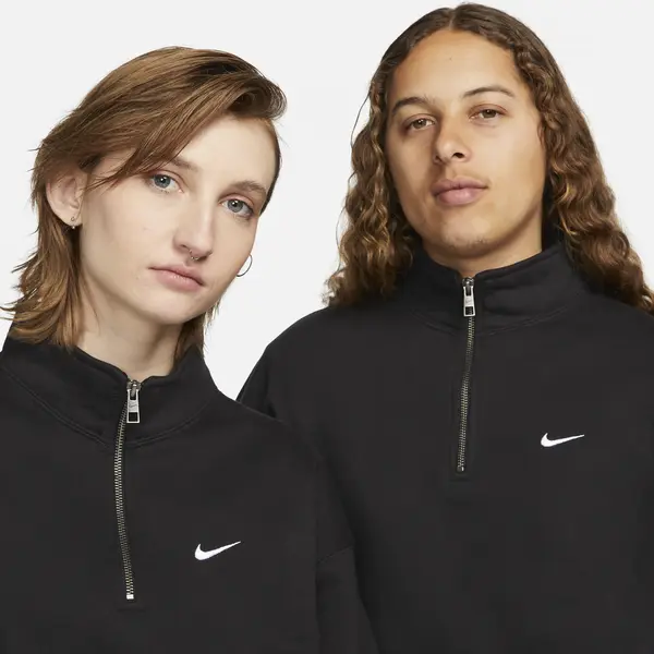 Nike Solo Swoosh Quarter-zip Fleece Top