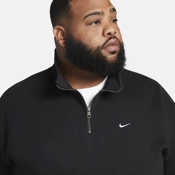 Nike Solo Swoosh Quarter-zip Fleece Top