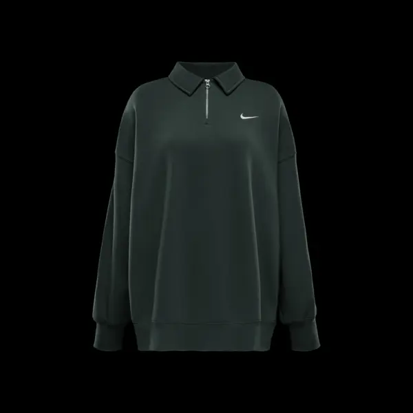 Nike Sportswear Phoenix Fleece Oversized 1/4-zip Polo - Green