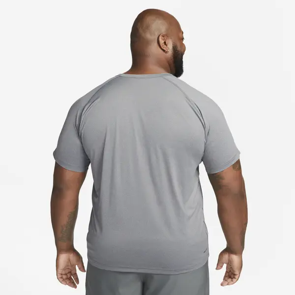 Nike Ready Dri-fit Short-sleeve Fitness Top - Grey