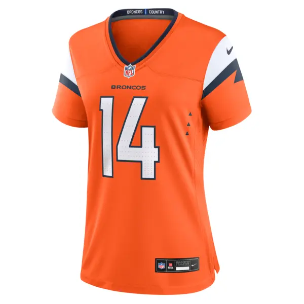 Nike Courtland Sutton Denver Broncos Nfl Game Football Jersey - Orange