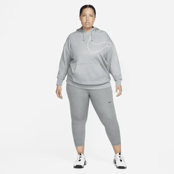 Nike Pro Mid-rise Crop Mesh-panel Leggings