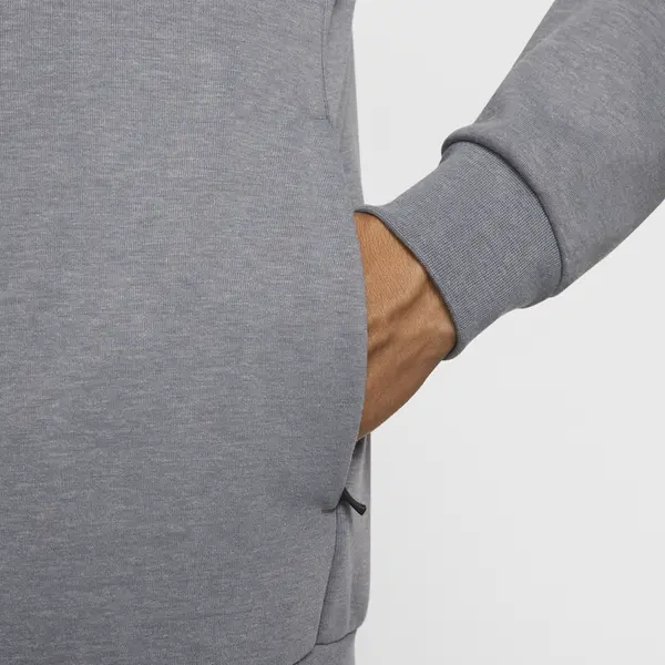 Nike Primary Fleece Dri-fit Uv Full-zip Performance Hoodie - Grey