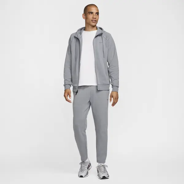 Nike Primary Fleece Dri-fit Uv Full-zip Performance Hoodie - Grey
