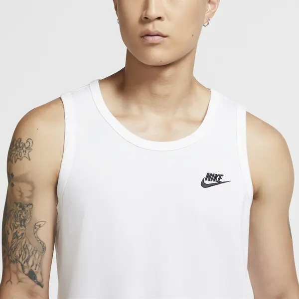 Nike Club Cotton Tank Top - White