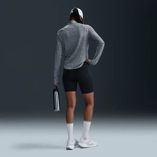 Nike Swift Dri-fit Uv 1/4-zip Running Top - Grey