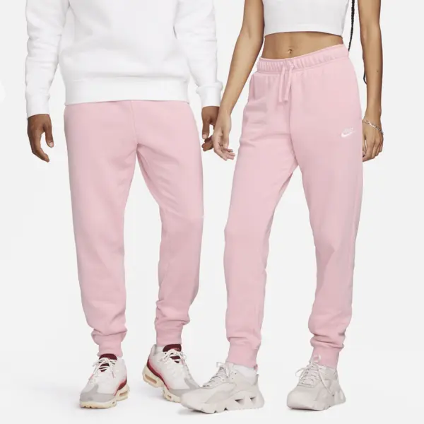 Nike Sportswear Club Fleece Mid-rise Jogger Pants - Pink