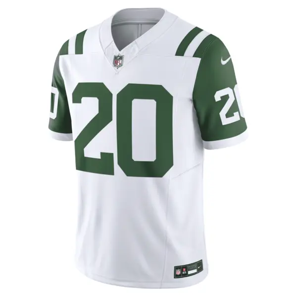 Nike Breece Hall New York Jets Dri-fit Nfl Limited Football Jersey - White