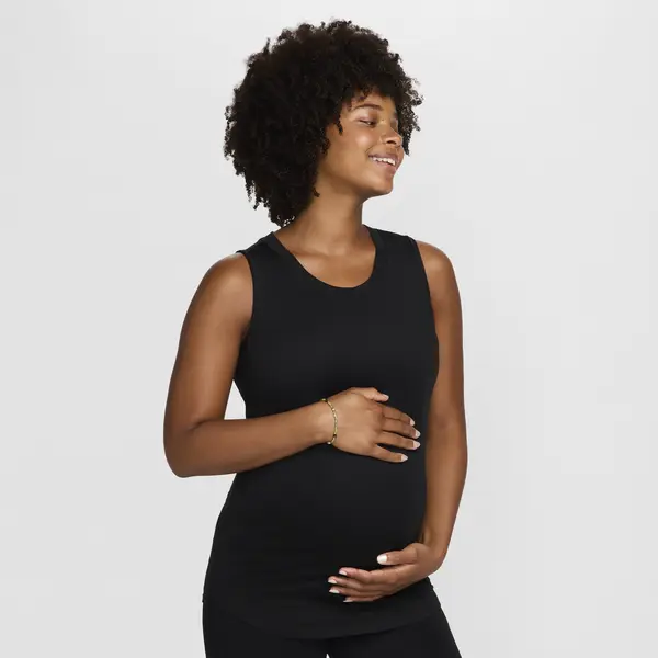 Nike One Dri-fit Slim-fit Maternity Tank Top - Black