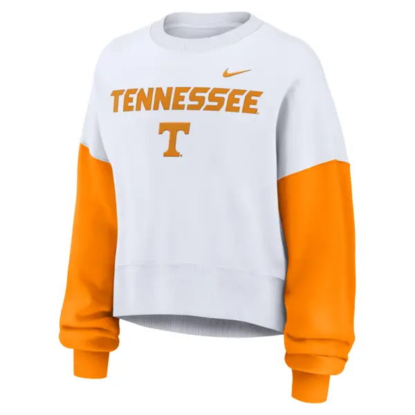 Nike Tennessee Volunteers Primetime College Pullover Crew - White
