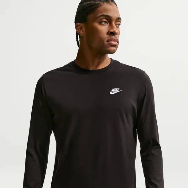 Nike Sportswear Club Long-sleeve T-shirt - Black