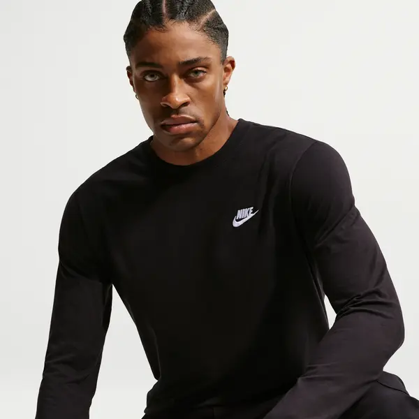 Nike Sportswear Club Long-sleeve T-shirt - Black