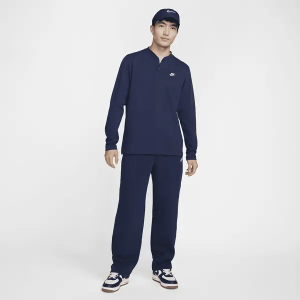 Nike Club Long-sleeve Henley - Blue