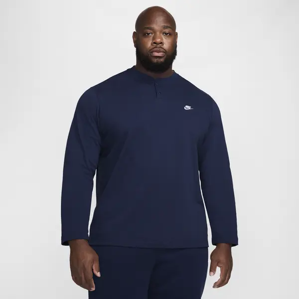 Nike Club Long-sleeve Henley - Blue