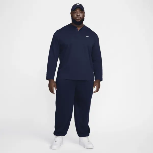 Nike Club Long-sleeve Henley - Blue