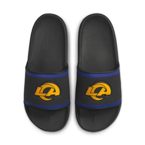 Nike Offcourt Nfl Los Angeles Rams Slides In Grey - 50% Off  display picture 2