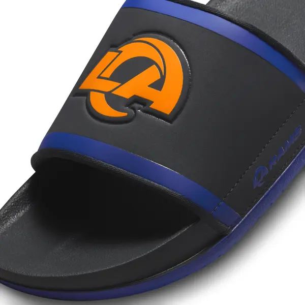 Nike Offcourt Men’s Size 15 Los Angeles Rams Hyper Royal / Dark Smoke Grey Slide Nike Offcourt (Los Angeles Rams) Hyper Royal / Dark Smoke  main image 3