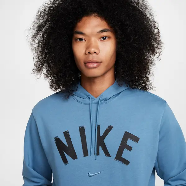 Nike Dri-fit French Terry Pullover Hoodie - Blue