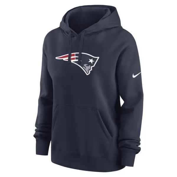 Nike New England Patriots Club Nfl Pullover Hoodie - Blue