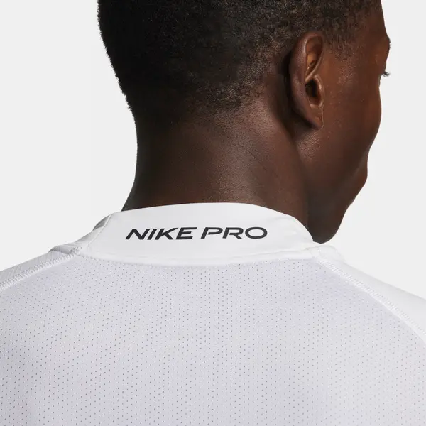 Nike Pro Dri-fit Warm Long-sleeve Fitness Mock - White