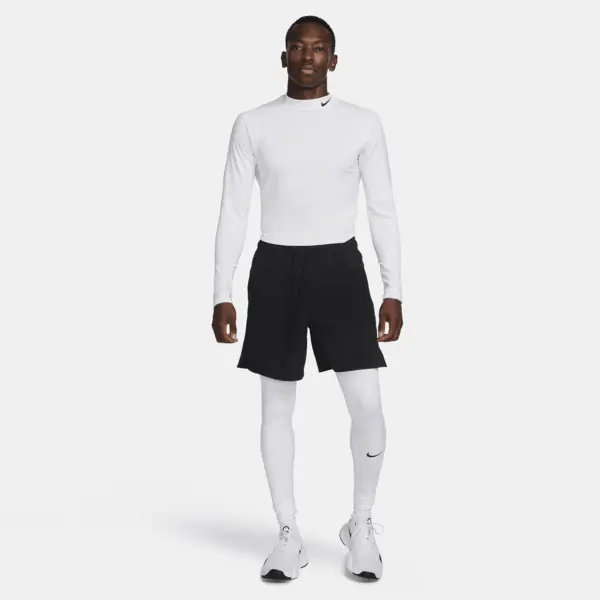 Nike Pro Dri-fit Warm Long-sleeve Fitness Mock - White