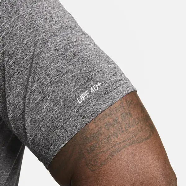 Nike Dri-fit Uv Short Sleeve Top - Black