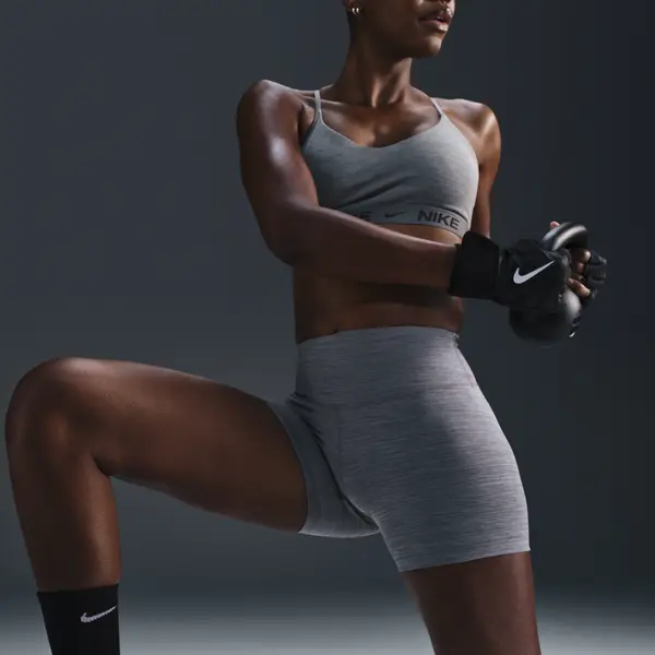 Nike High-waisted 5" Biker Shorts - Grey