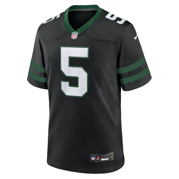 Nike Garrett Wilson New York Jets Nfl Game Football Jersey - Black