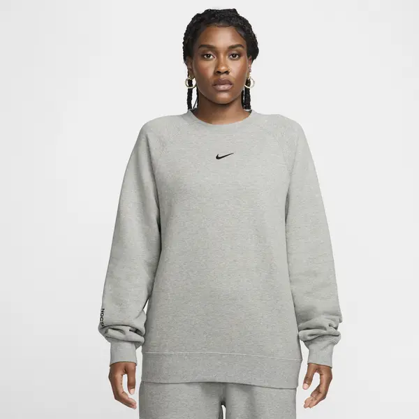 Nike Nocta Fleece Crewneck Sweatshirt - Grey