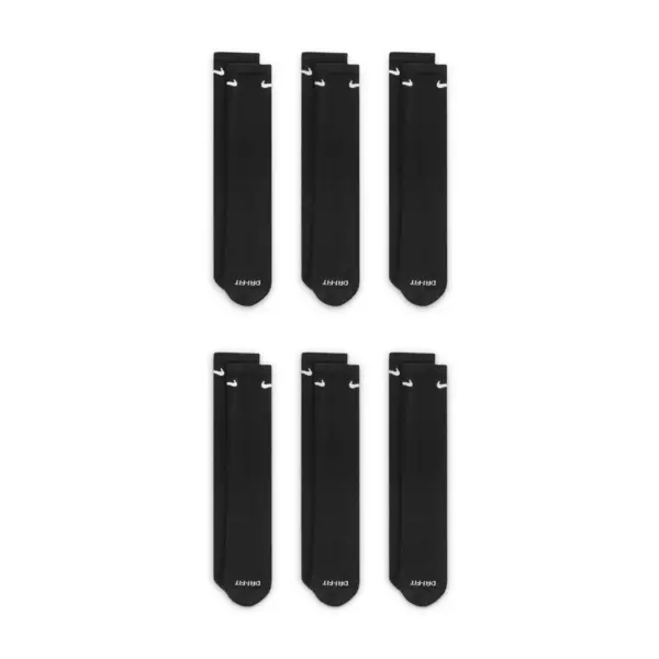 Nike Everyday Plus Cushioned Training Crew Socks - Black