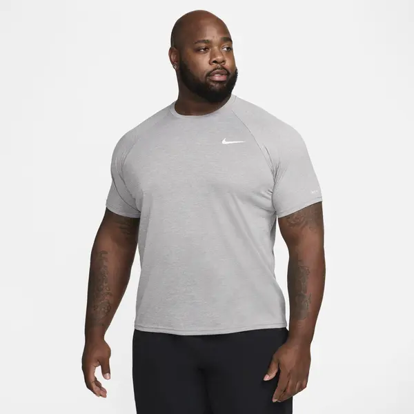 Nike Dri-fit Uv Short Sleeve Top - Grey
