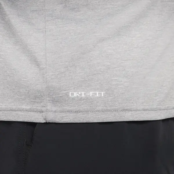 Nike Dri-fit Uv Short Sleeve Top - Grey