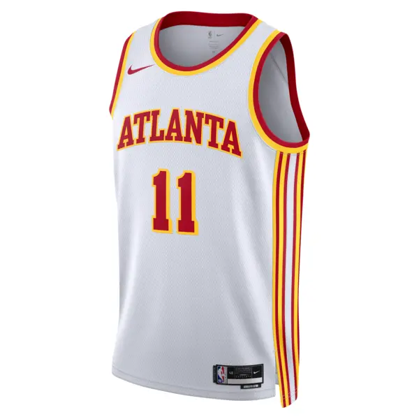 Nike Atlanta Hawks Association Edition 2022/23 Dri-fit Nba Swingman Jersey - White