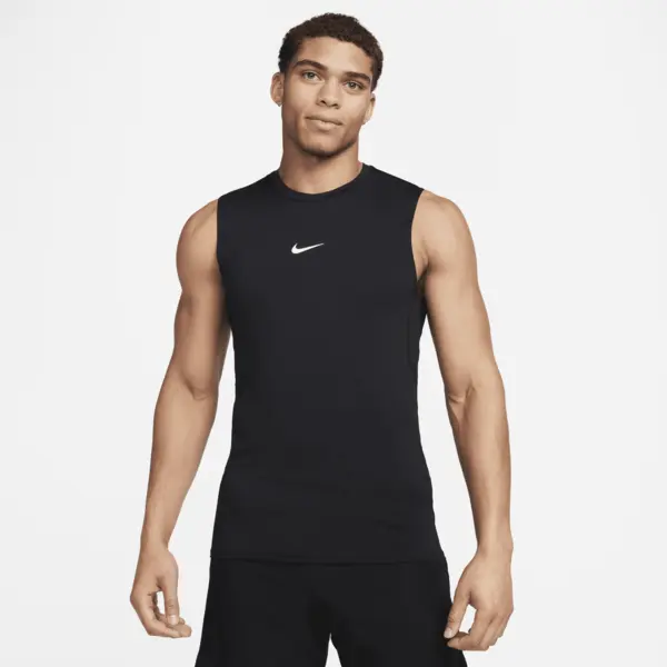 Nike Pro Dri-fit Slim Sleeveless Top - Black