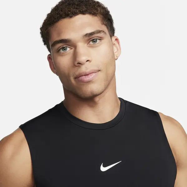 Nike Pro Dri-fit Slim Sleeveless Top - Black