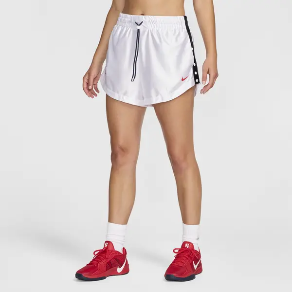Nike Usa Village Basketball High-waisted Shorts - White