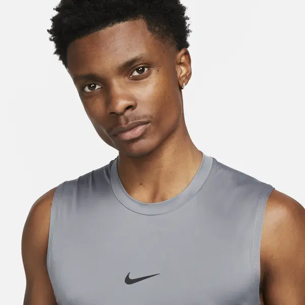 Nike Pro Dri-fit Tight Sleeveless Fitness Top - Grey
