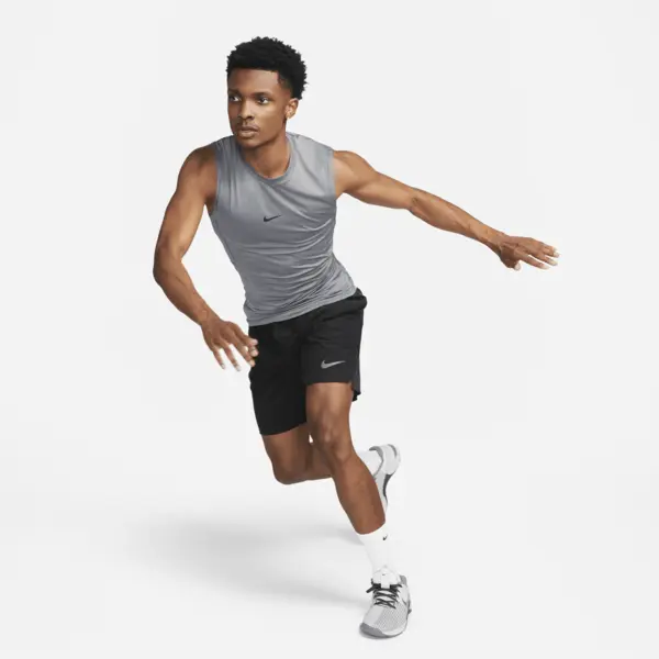 Nike Pro Dri-fit Tight Sleeveless Fitness Top - Grey