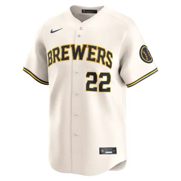 Nike Christian Yelich Milwaukee Brewers Mlb Limited Jersey - Brown